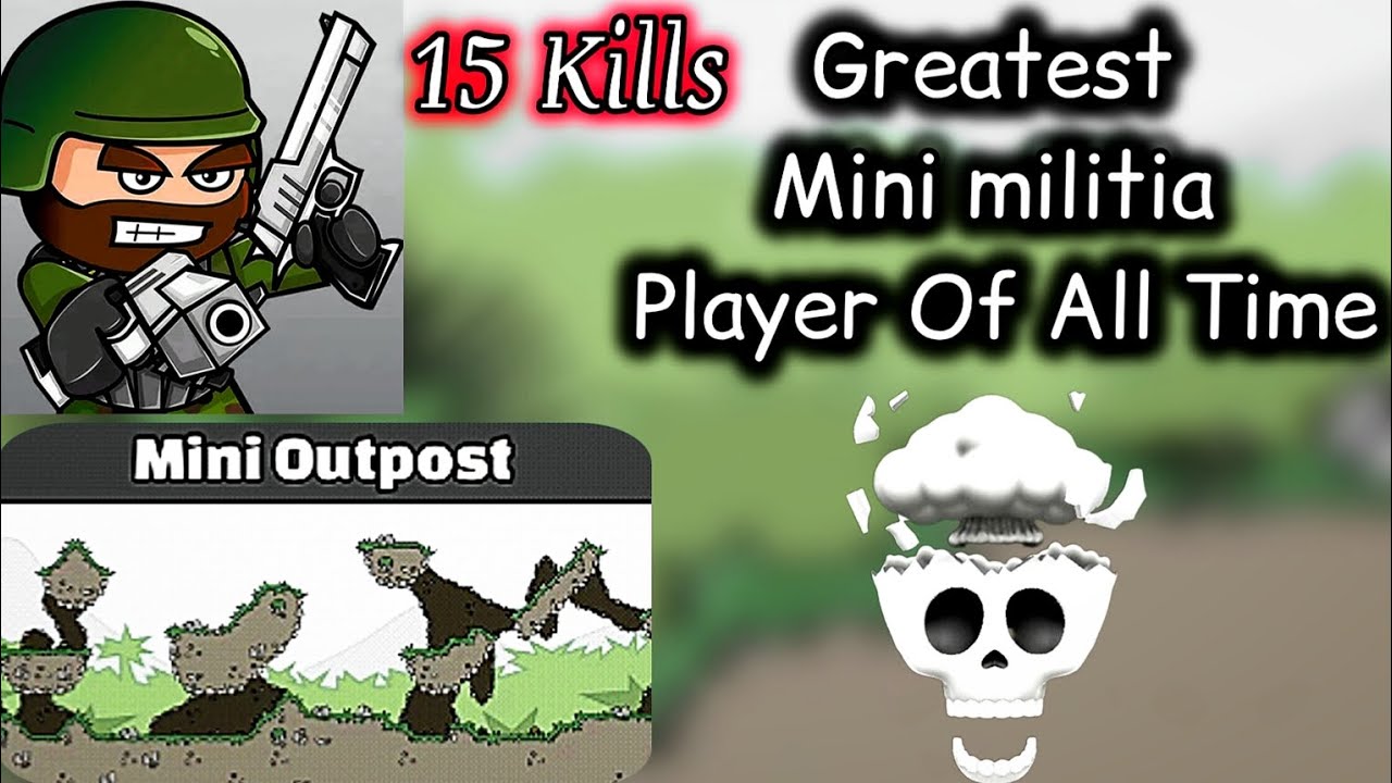 THE GREATEST MINI MILITIA PLAYER OF ALL TIME || MINI MILITIA DA2 ...