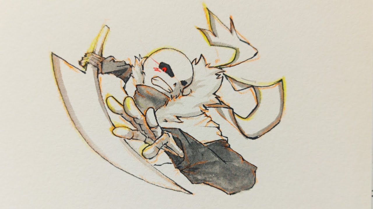 Drawing Cross!Sans from Xtale || Vẽ Cross Sans trong Xtale siêu ngầu ...