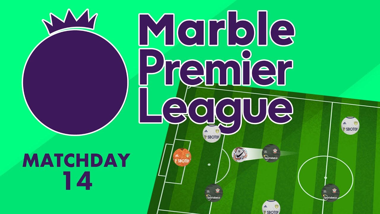 MARBLE SOCCER - Marble Premier League - MATCHDAY 14 - YouTube