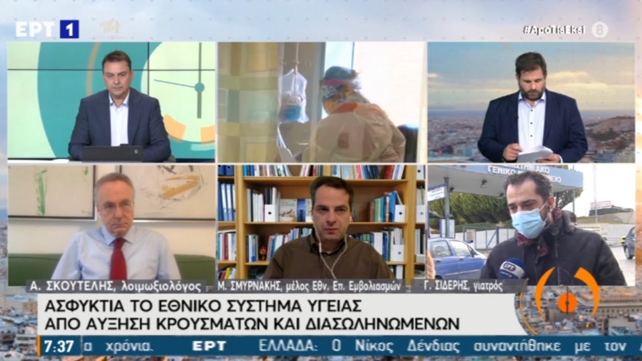 ΠΑΡΕΜΒΑΣΗ ΤΟΥ Γ. ΣΙΔΕΡΗ ΣΤΗΝ ΕΡΤ1 - YouTube
