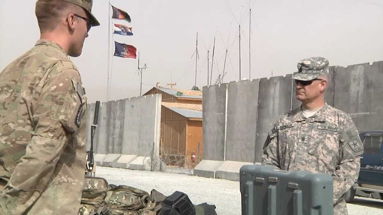 SMA Chandler Visits FOB Pasab - B-Roll Part 1 of 2 - SGT Dillon Townsel ...