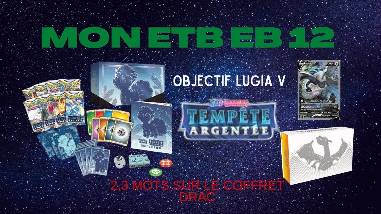 ETB EB12 TEMPÊTE ARGENTÉE OUVERTURE DE BOOSTER POKEMON ÉPÉE ET BOUCLIER ...