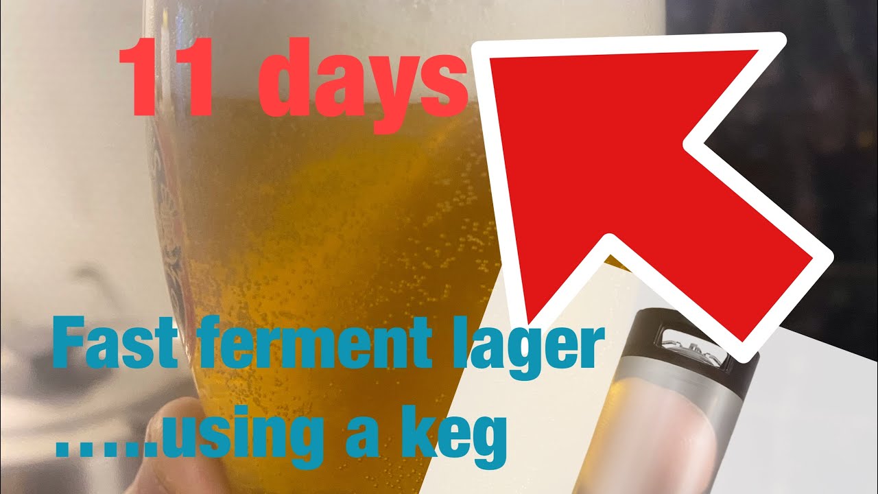How to ferment a lager fast in a corny under pressure - YouTube
