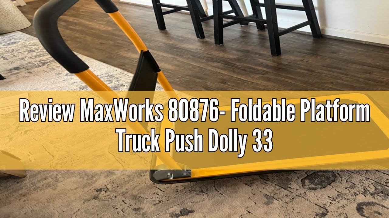 Review MaxWorks 80876- Foldable Platform Truck Push Dolly 330 lb ...