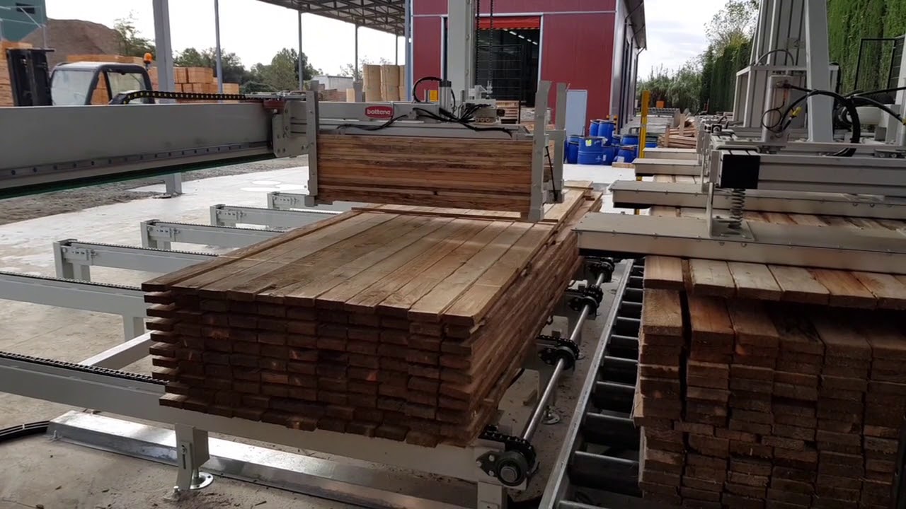 BOTTENE ENGINEERING Sticks Stacking/Destacking System - YouTube