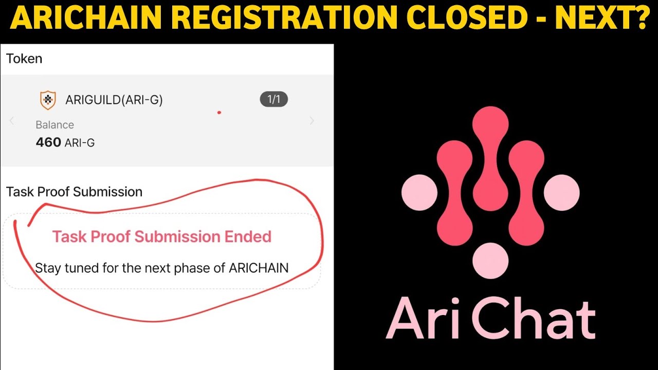 ARICHAIN REGISTRATION CLOSED - WHAT NEXT? - YouTube