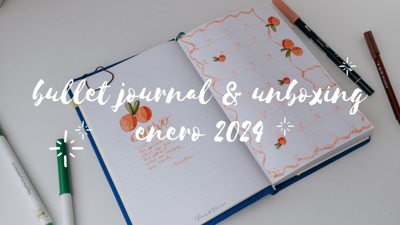 bullet journal enero 2024 I unboxing & minimalista (eng sub) - YouTube
