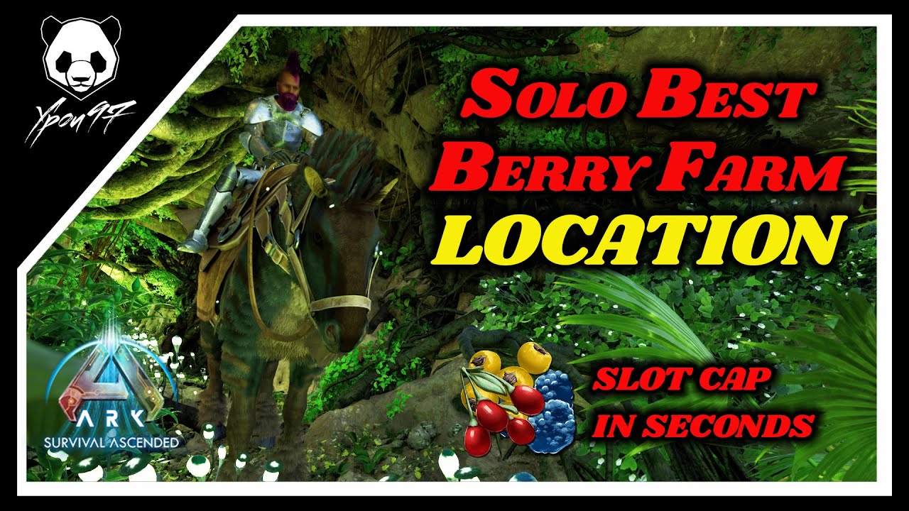 The Best SOLO BERRY FARM In The Island - A Slot Cap In Seconds | ARK ...