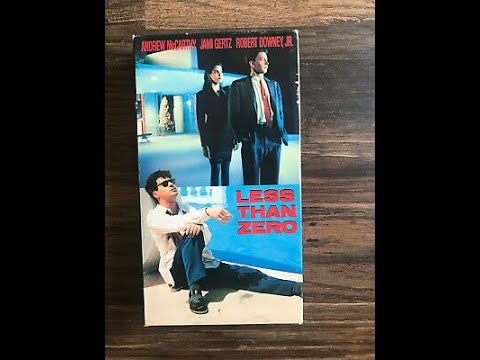 Opening and Closing to Less Than Zero VHS (1989) - YouTube