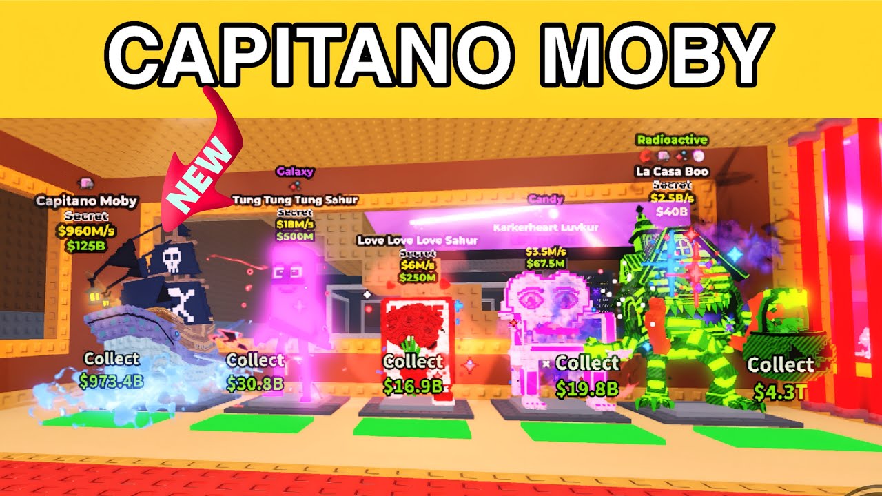 I got secret brainrot capitano Moby in steal a brainrot || - YouTube