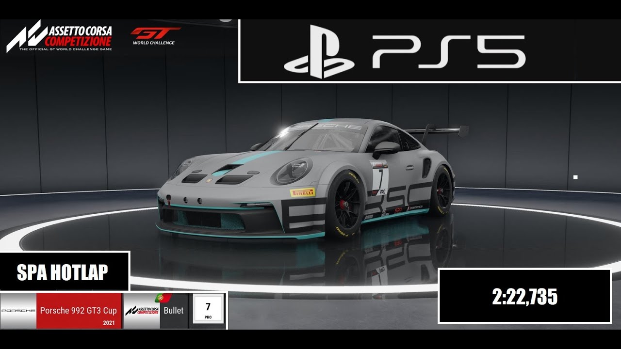 ACC Porsche 992 GT3 HOTLAP at SPA 2:22,735 - YouTube