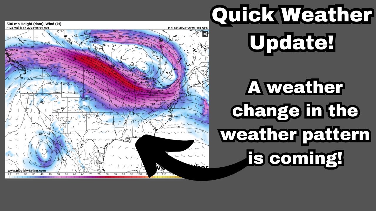 A Weather Pattern Change Is Coming! - YouTube