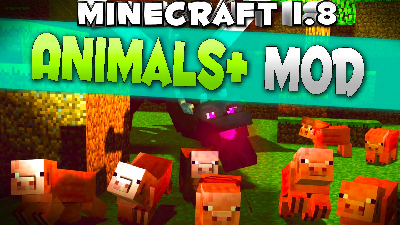 SHARKS AND PIRANHA IN Minecraft 1.8 : "Animals+ Mod" - YouTube