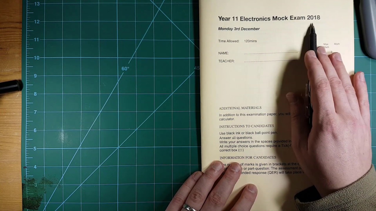 GCSE Electronics Mock 2018 - YouTube
