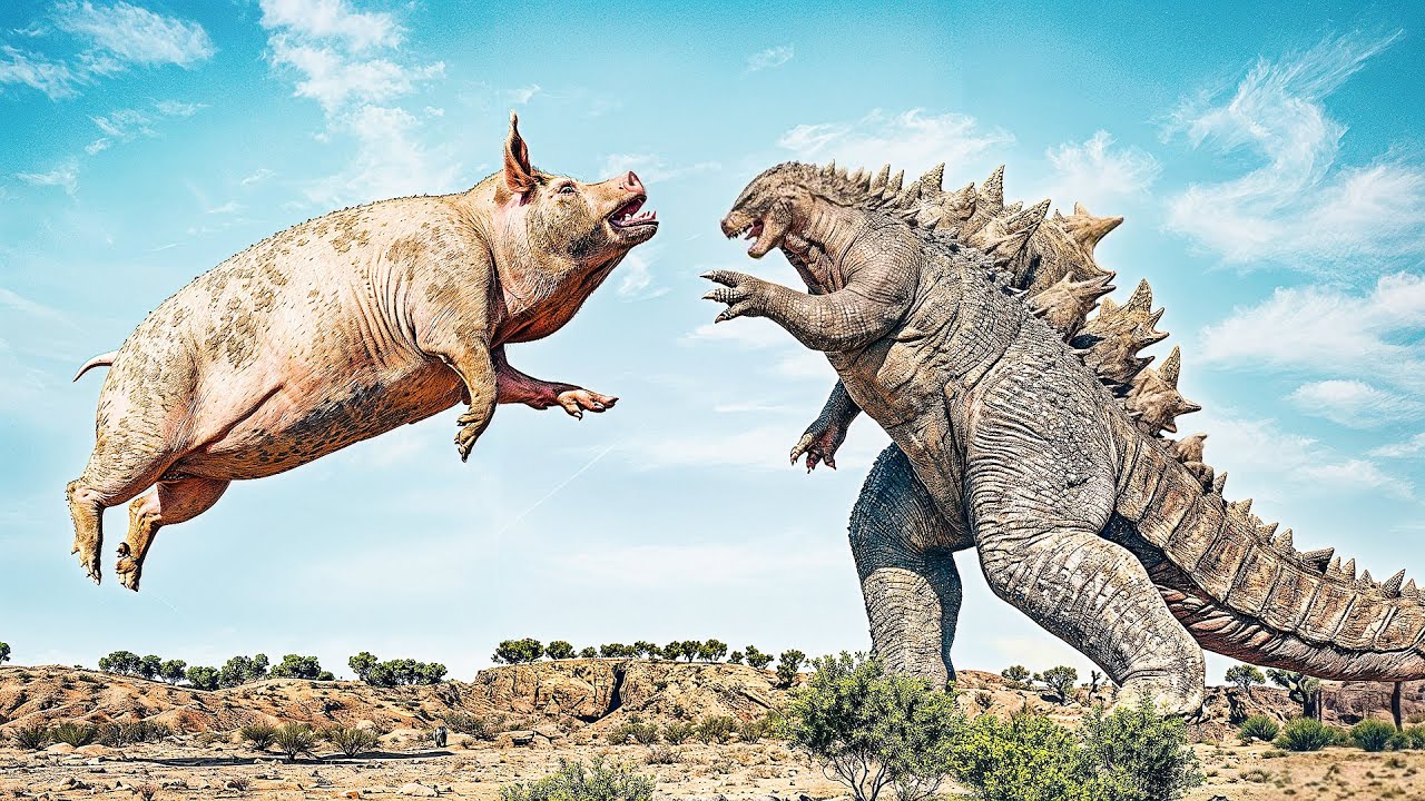 Most Awesome Godzilla and Wild Animal Scenes by Dazzling Divine - YouTube