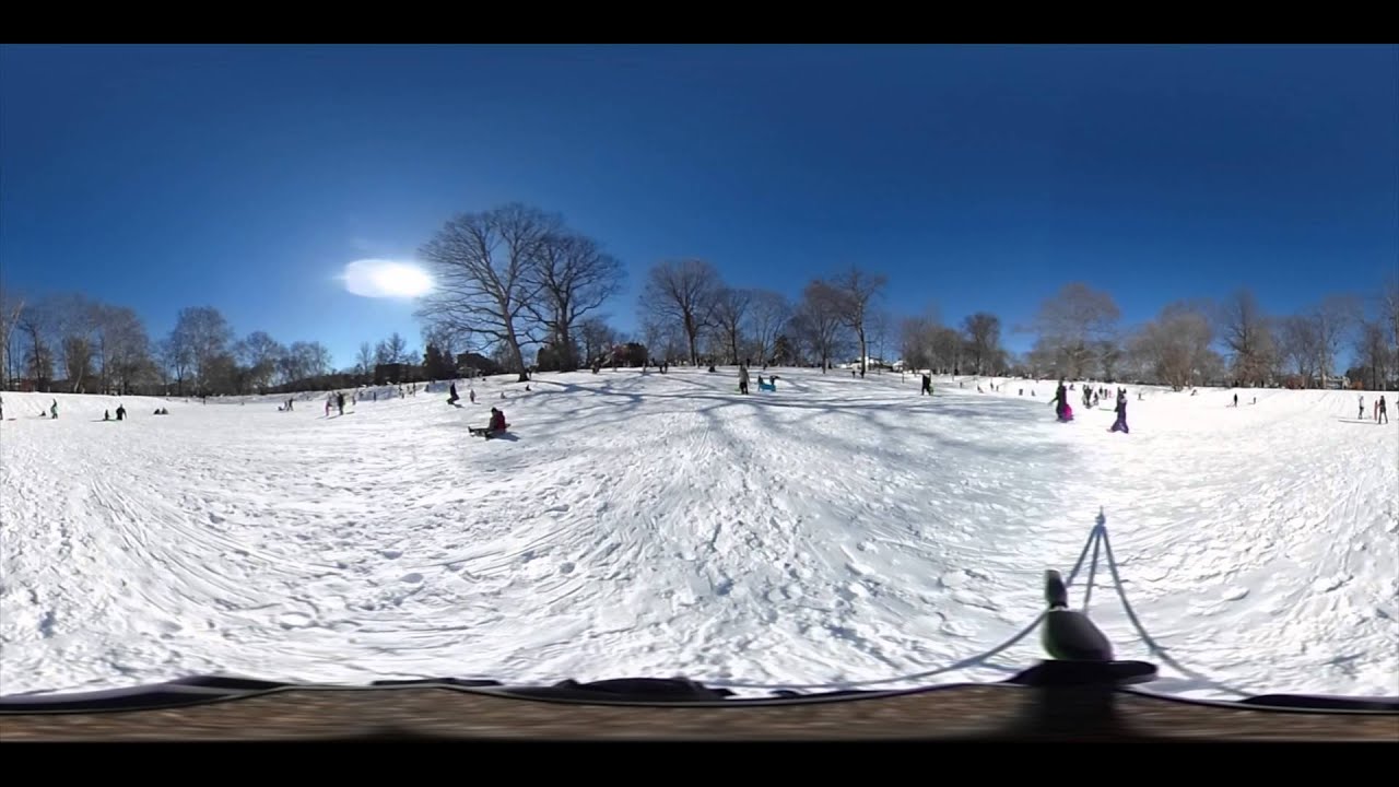 360-degree video of Philadelphia sledding after winter storm Jonas ...