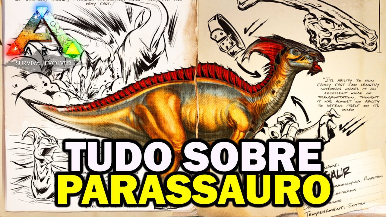 ARKDEX - Parassauro - Parasaurolophus - ARK Survival Evolved - YouTube