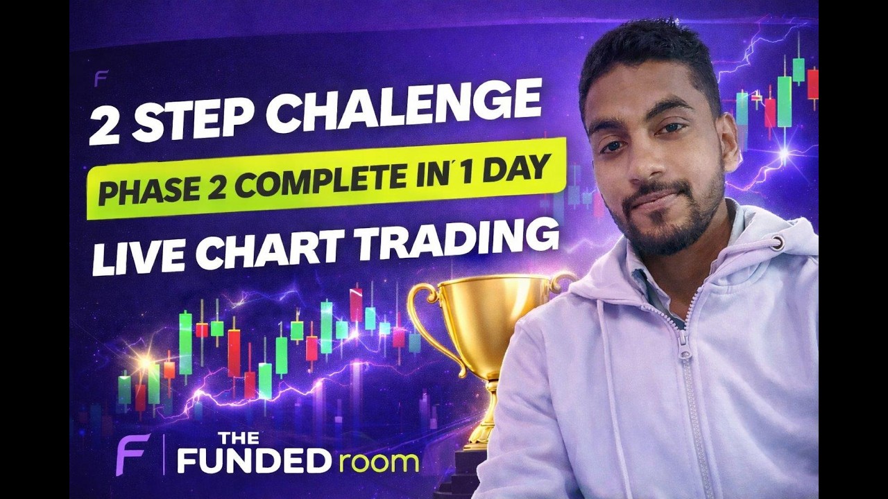 2 Step Challenge Phase 2 Complete in 1 Day 😱 | Live Trading | The ...