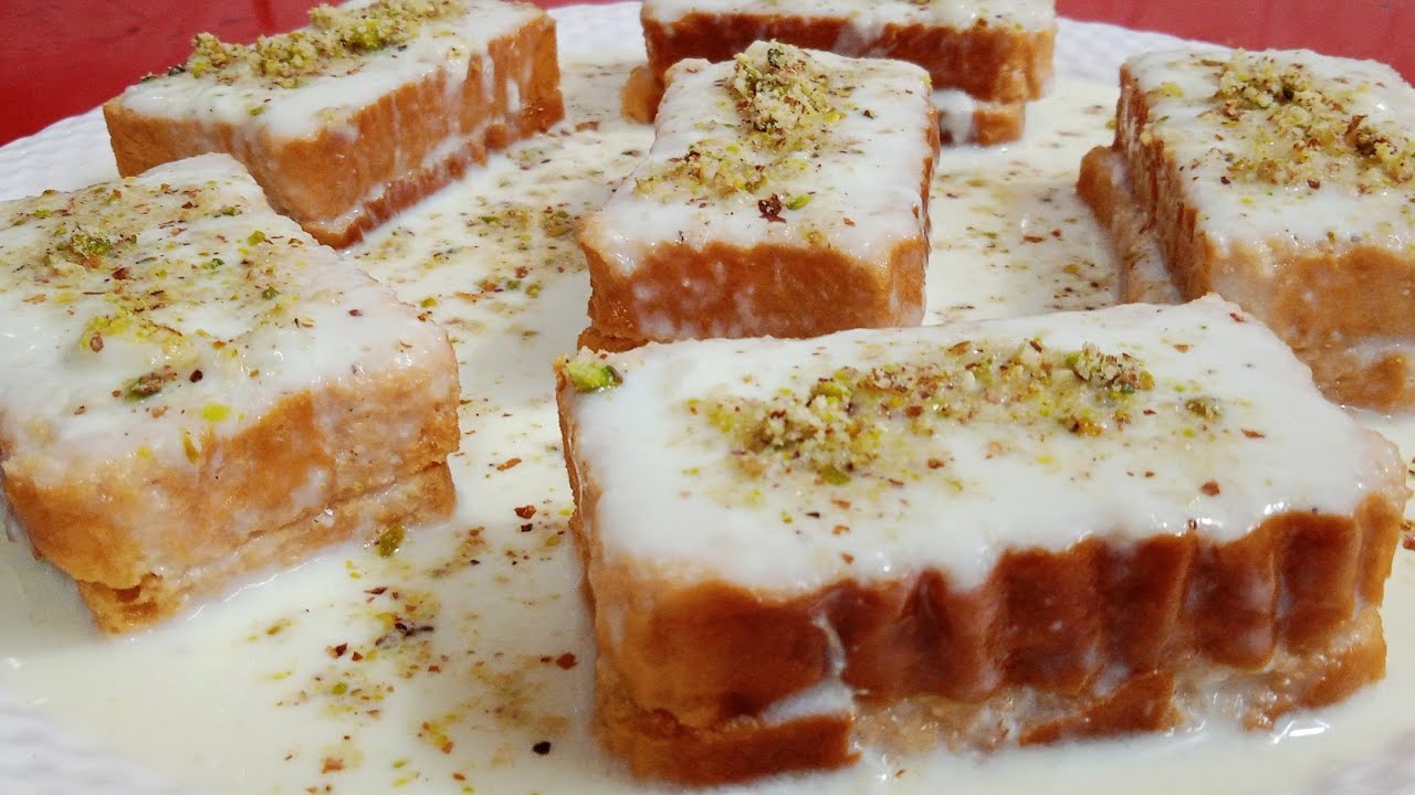 घर पर रखी कुछ चीजों से 15 मिनट में बनायें ये Rusk Dessert 👌ll Only Milk ...