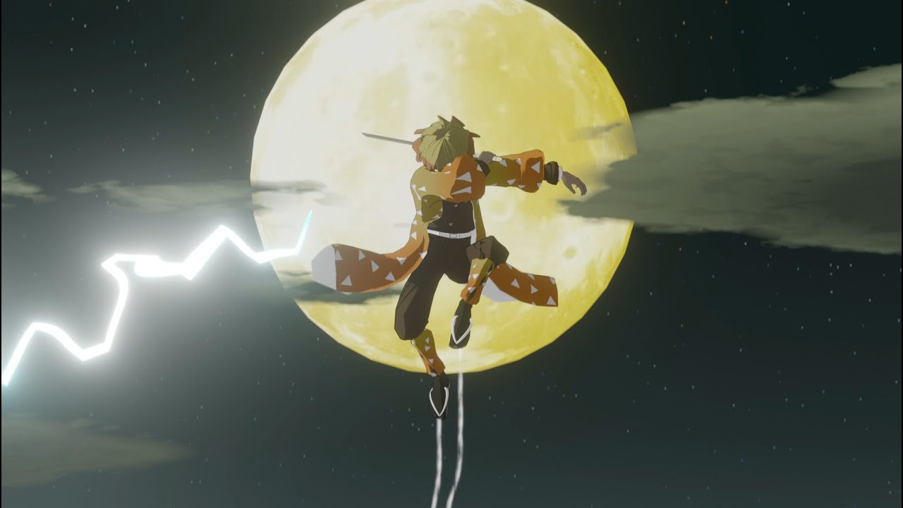 THUNDER BREATHING FIRST FORM | Zenitsu 3D Fan Animation⚡⚡⚡ - YouTube