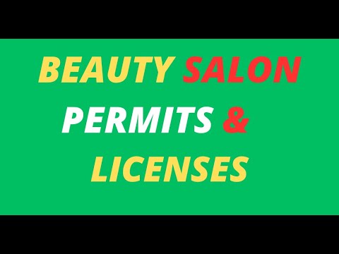 Beauty salon licenses and permits - YouTube