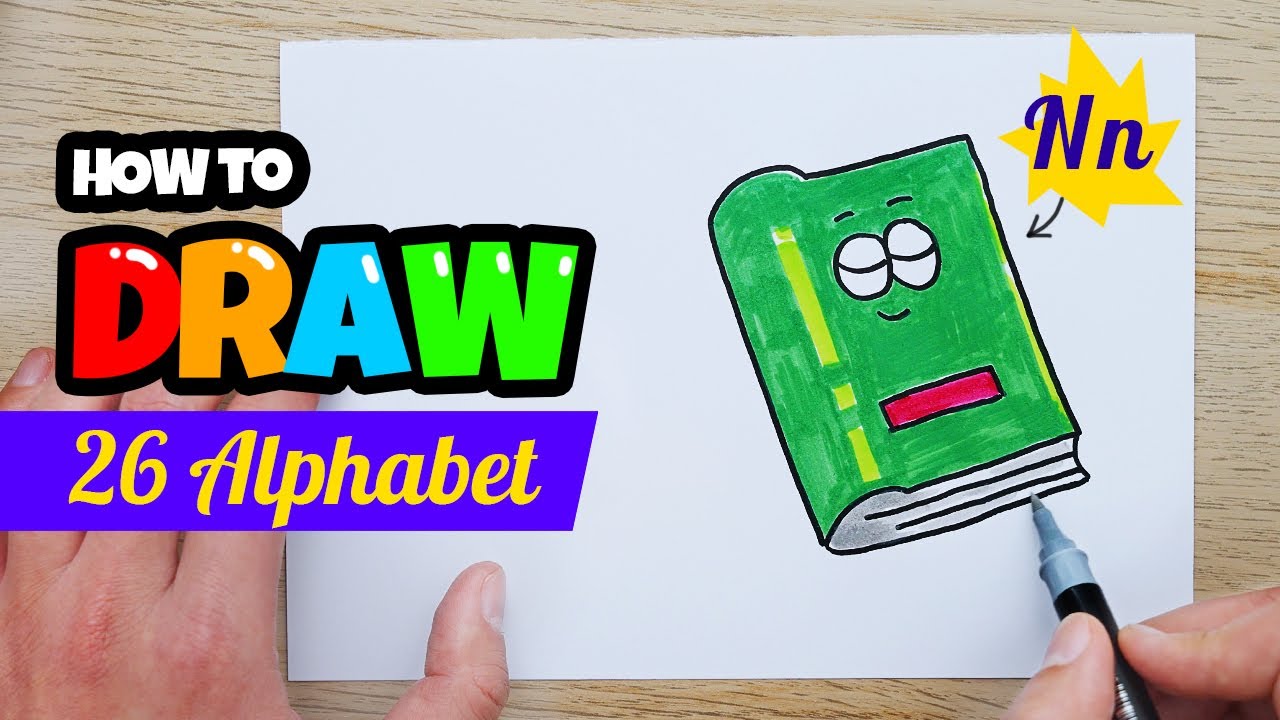 How to draw 26 ALPHABET!｜N-Notebook | ABC Drawing！ - YouTube