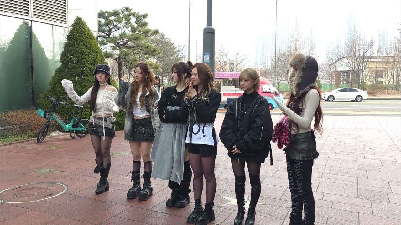 250215 메이딘(MADEIN) 컴백 단체인사 직캠(fancam) @커피차 coffeecar - YouTube