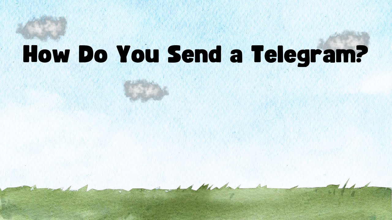 How Do You Send a Telegram? - YouTube