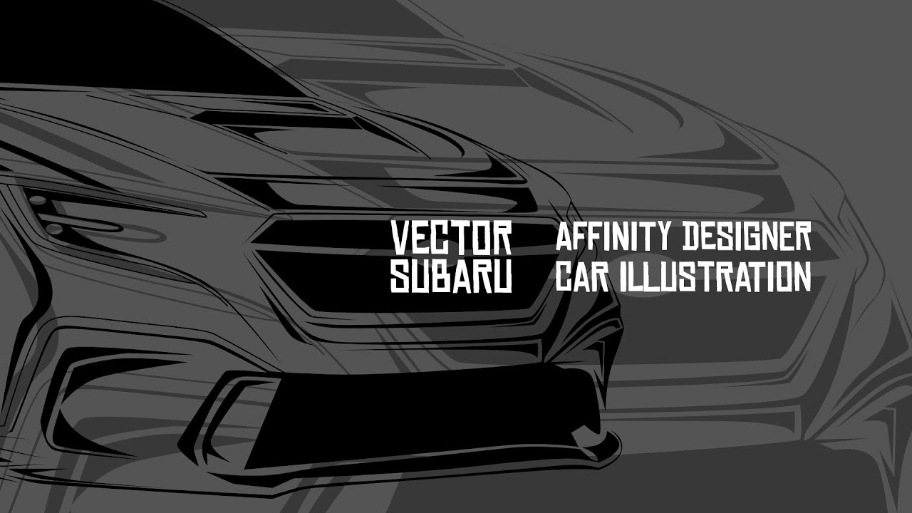 Practice Vector Line Art Subaru \ Time Lapse Drawing Process \ Affinity ...