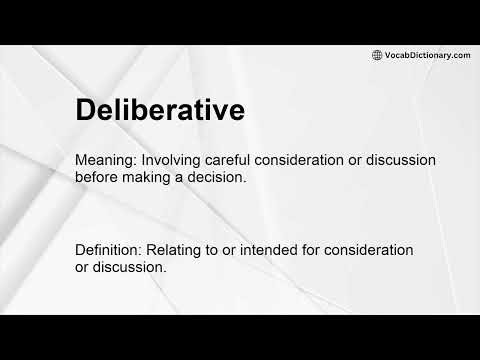 Deliberative Meaning - YouTube