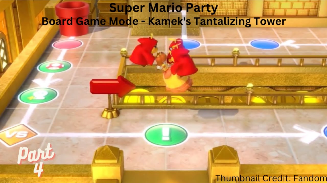 Super Mario Party - Board Game Mode - Kamek's Tantalizing Tower ...