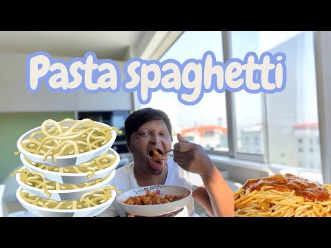 Cooking with me, spaghetti pasta
