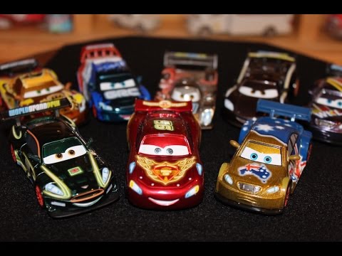 Mattel Disney Cars Neon Racers McQueen Frosty Nigel Lewis Miguel Raoul Max Shu Die-casts