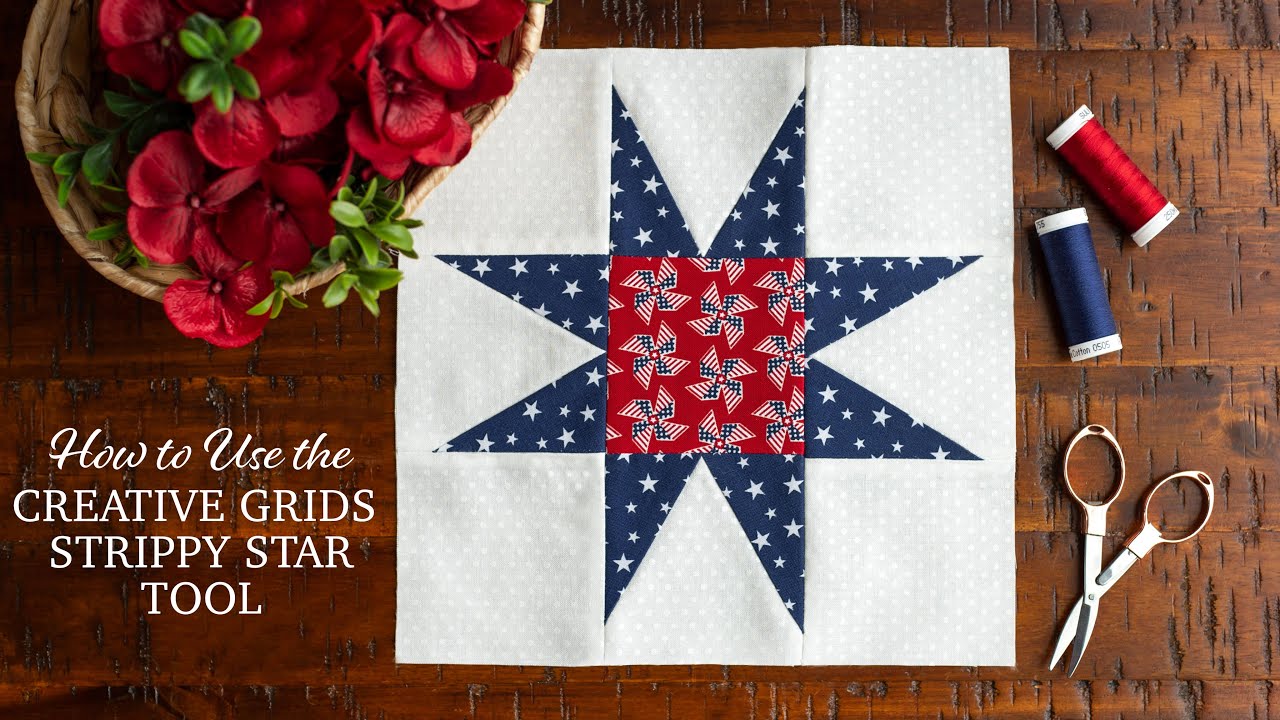 How to Use the Creative Grids Strippy Stars Tool | a Shabby Fabrics ...