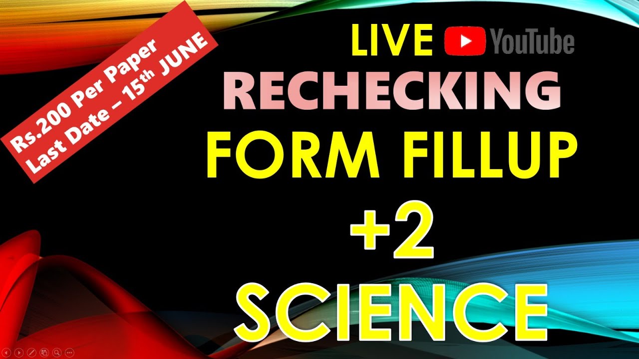 Live Guide: How To Fill Out Your Chse Rechecking Form! for +2 science ...