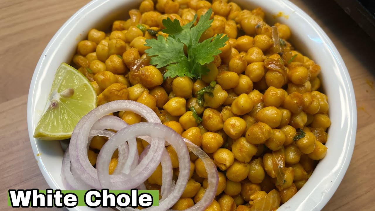 Safed Chane ki quick 10 mins very delicious recipe Sukhe wale white ...