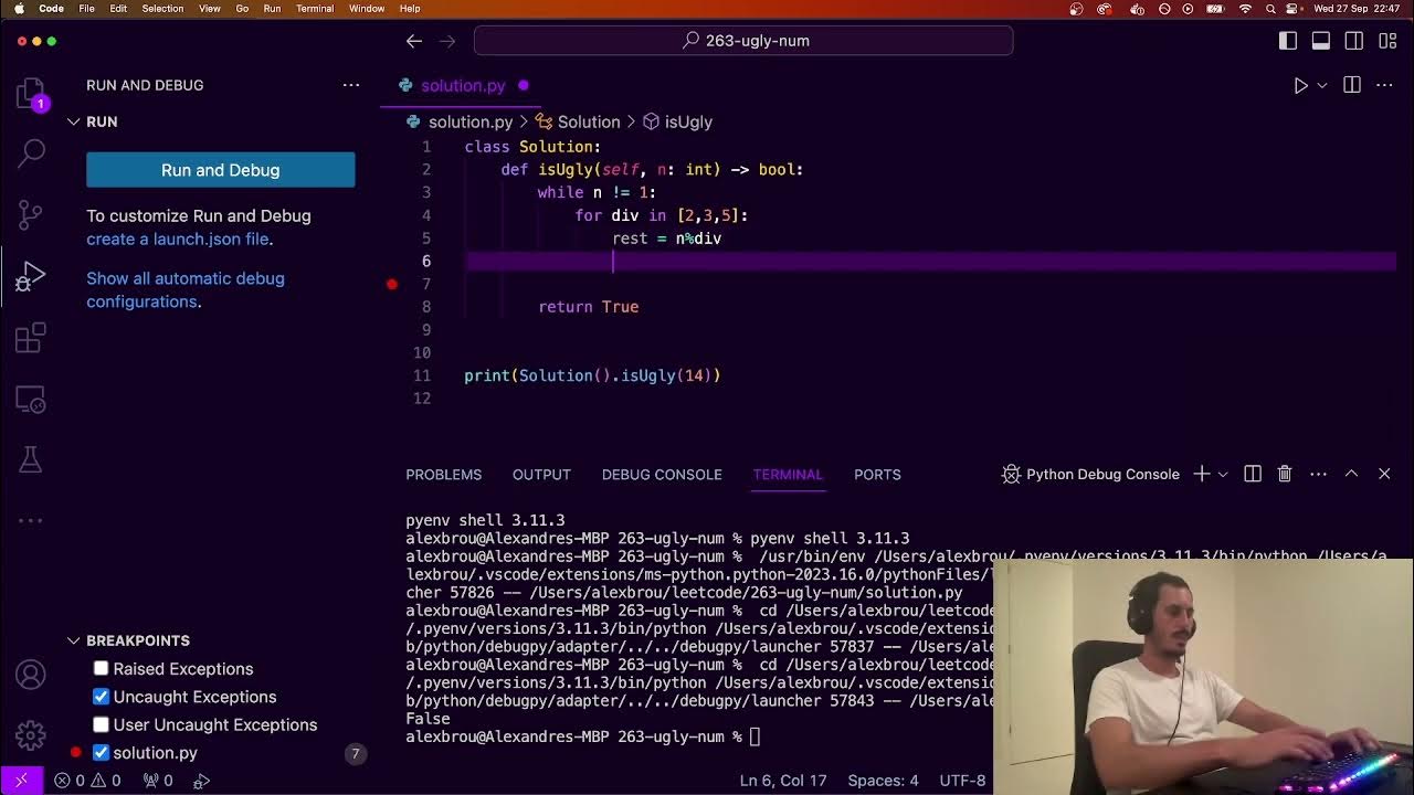 💻Solving All LeetCode Problems with PYTHON 🐍 - 263 Ugly Number - YouTube