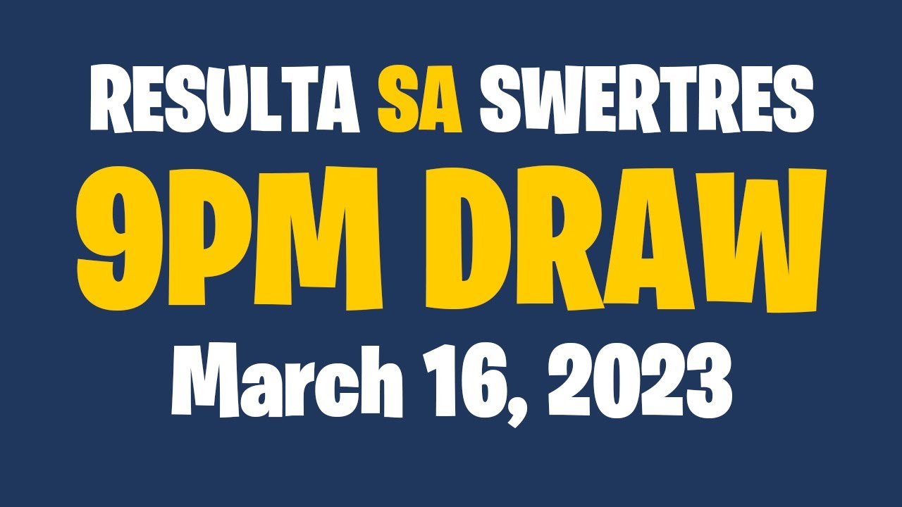 3D Lotto Swertres Result Today 9PM March 16 2023 Thursday| PCSO Lotto ...