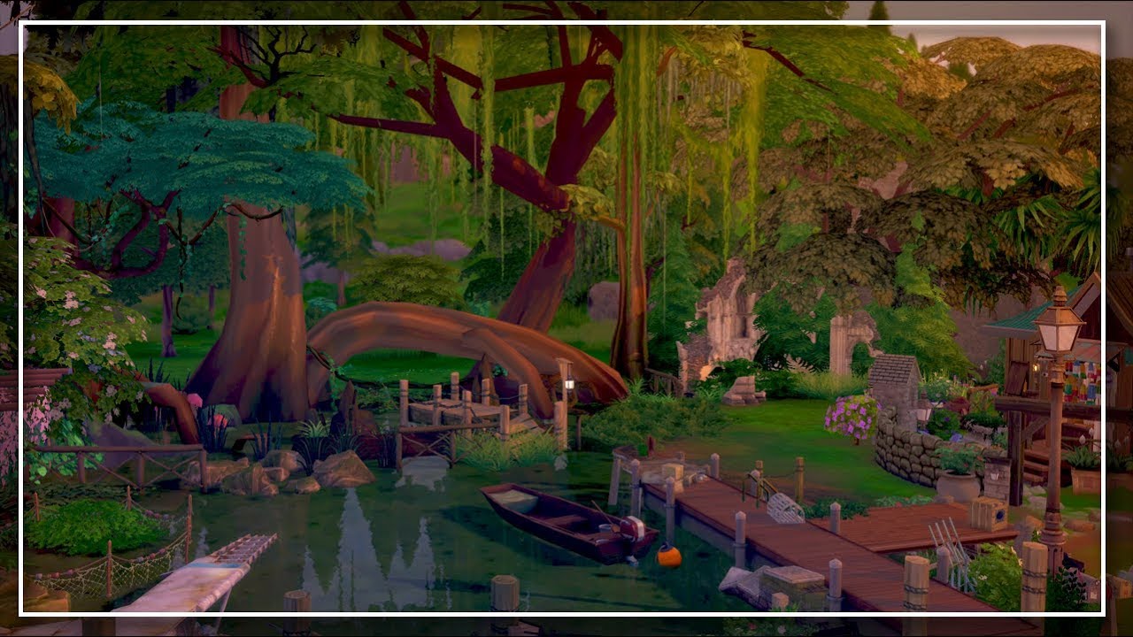Une Journée dans le Bayou 🐊 Construction Sims 4 - YouTube