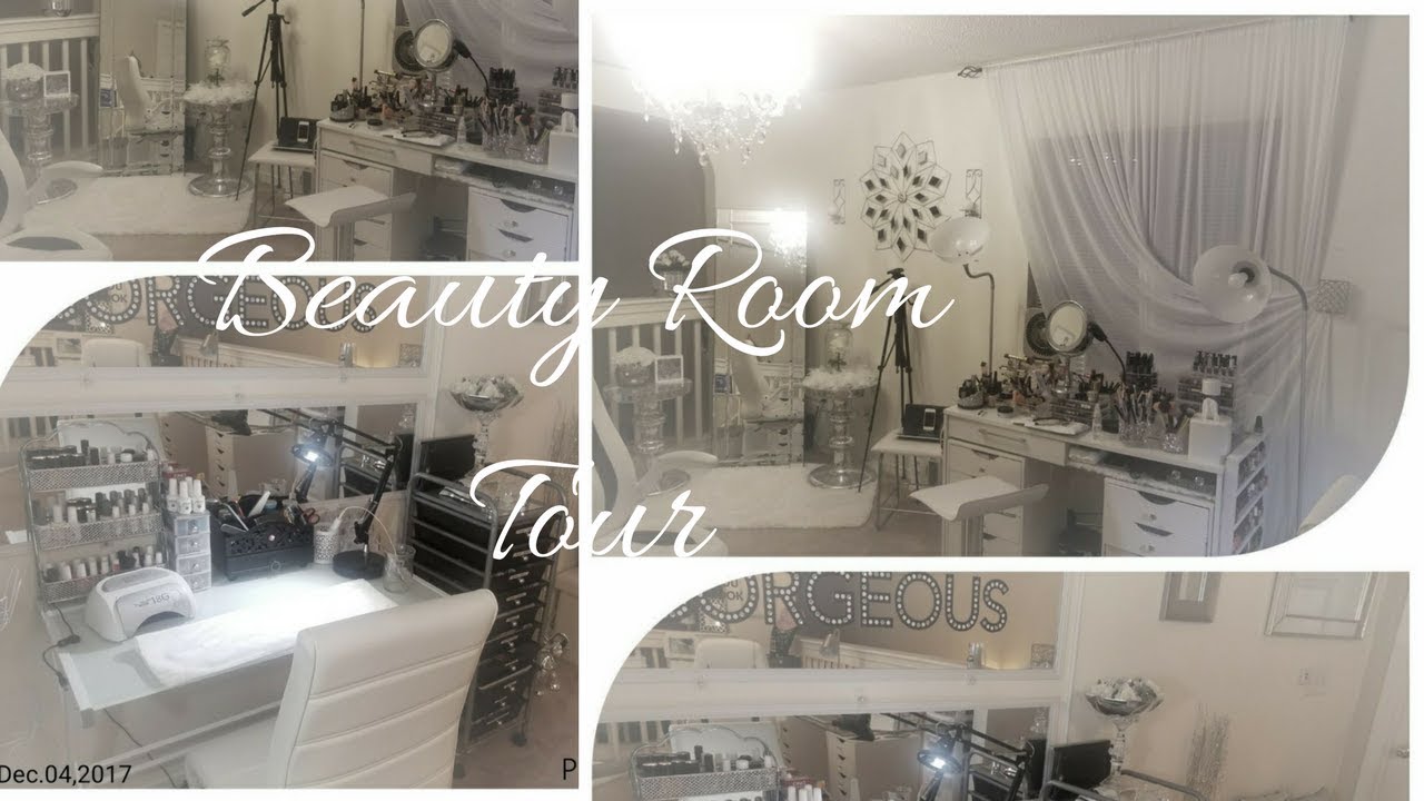 WELCOME TO MY PERSONAL SPACE! Beauty/Craft room tour - YouTube