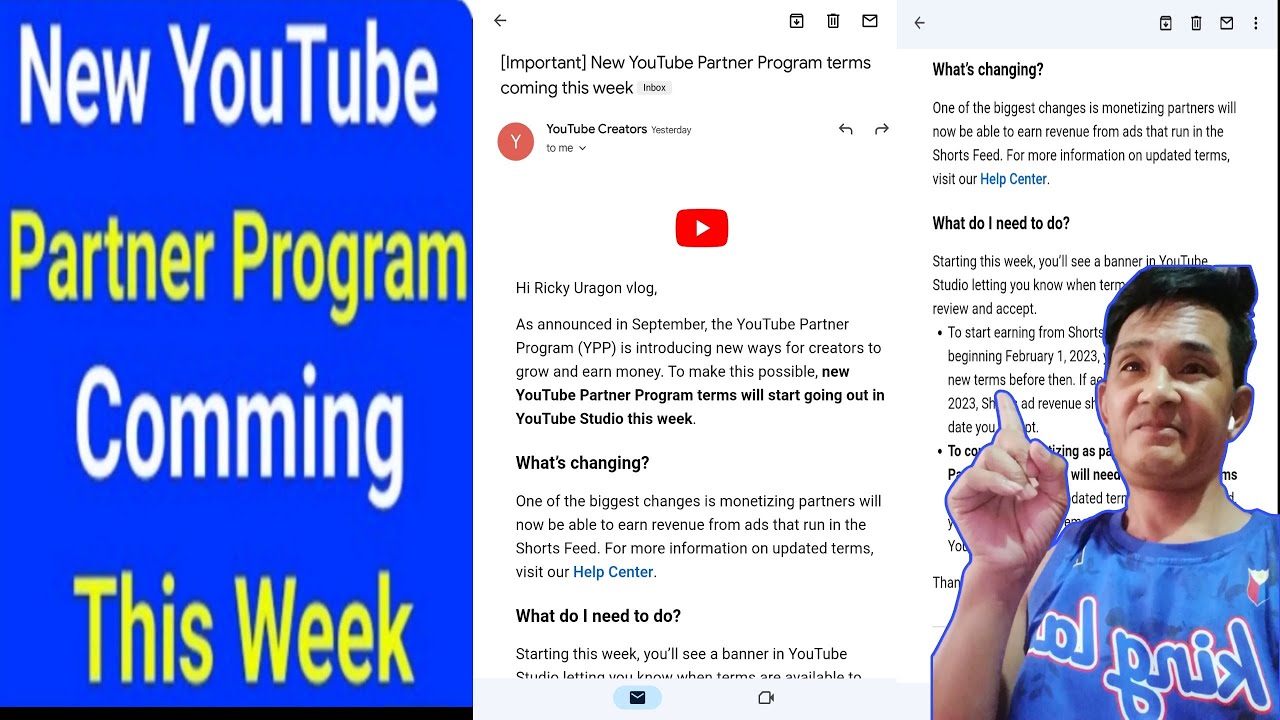 Important!! New YouTube Partner Program Monetization | New Update 2023 ...