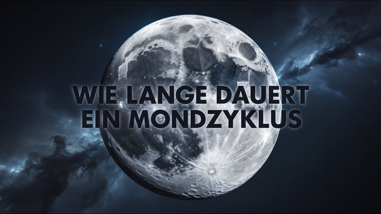 Wie lange dauert ein Mondzyklus? 🌕 Synode vs. Siderische Umlaufzeit ...