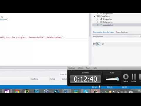 conexion postgresql a c# primera parte - YouTube