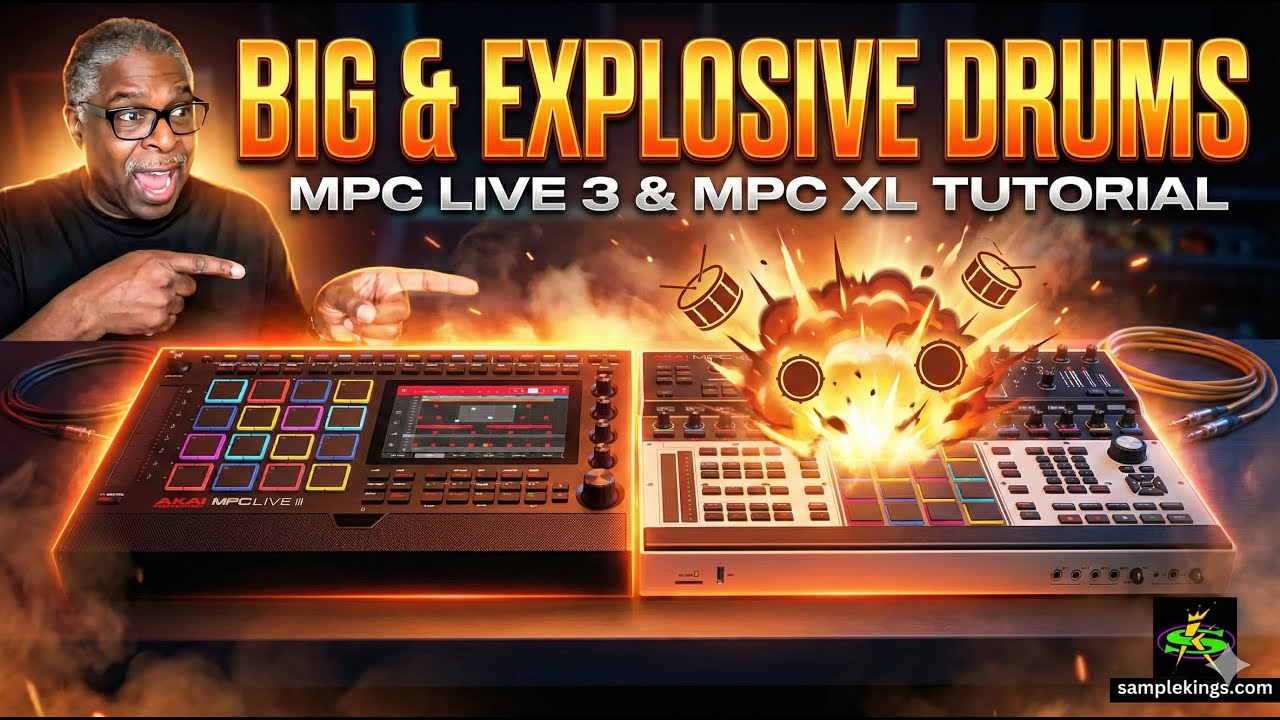MPC LIVE 3 & MPC XL: HOW TO MAKE THE DRUMS BIG & EXPLOSIVE - YouTube
