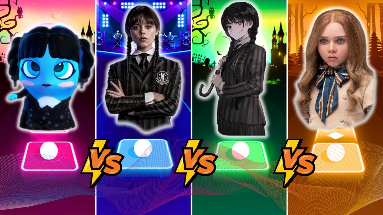 Cute Cat Wednesday 🆚 Wednesday Addams - BLOODY MARY 🆚 Anime Wednesday 🆚 ...