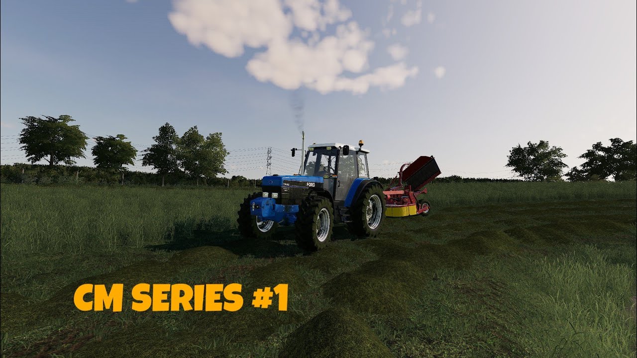 Mowing Grass with a Ford 7840 and Tarrup Mower - Fs19 Cinematic Series ...