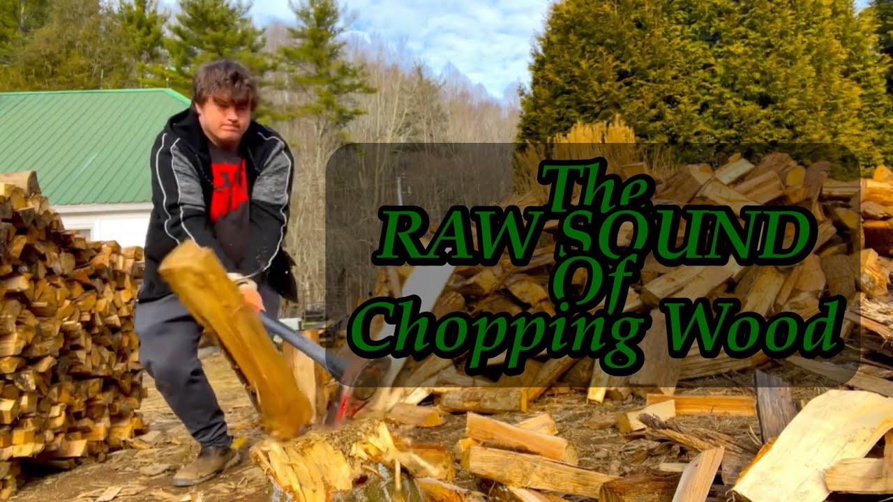 The Simple Sound of Splitting Wood - YouTube