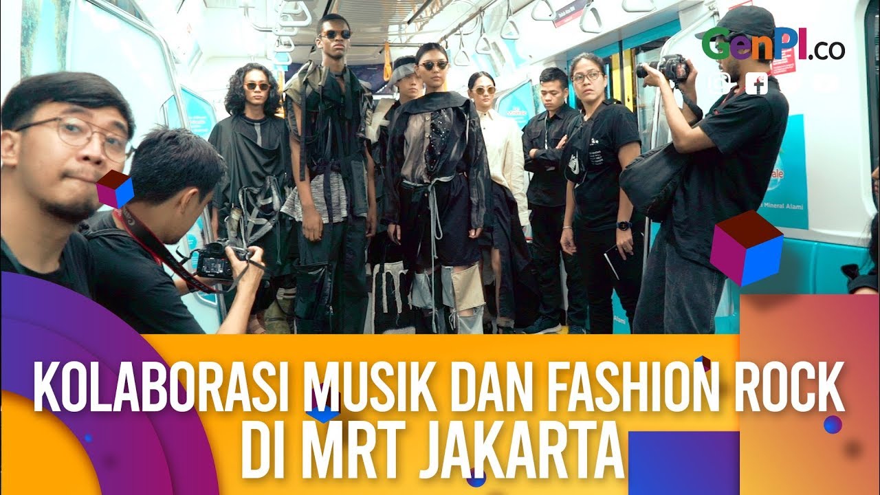 Fashion Rock 2020, Jadi Peragaan Busana Pertama di MRT Jakarta - YouTube