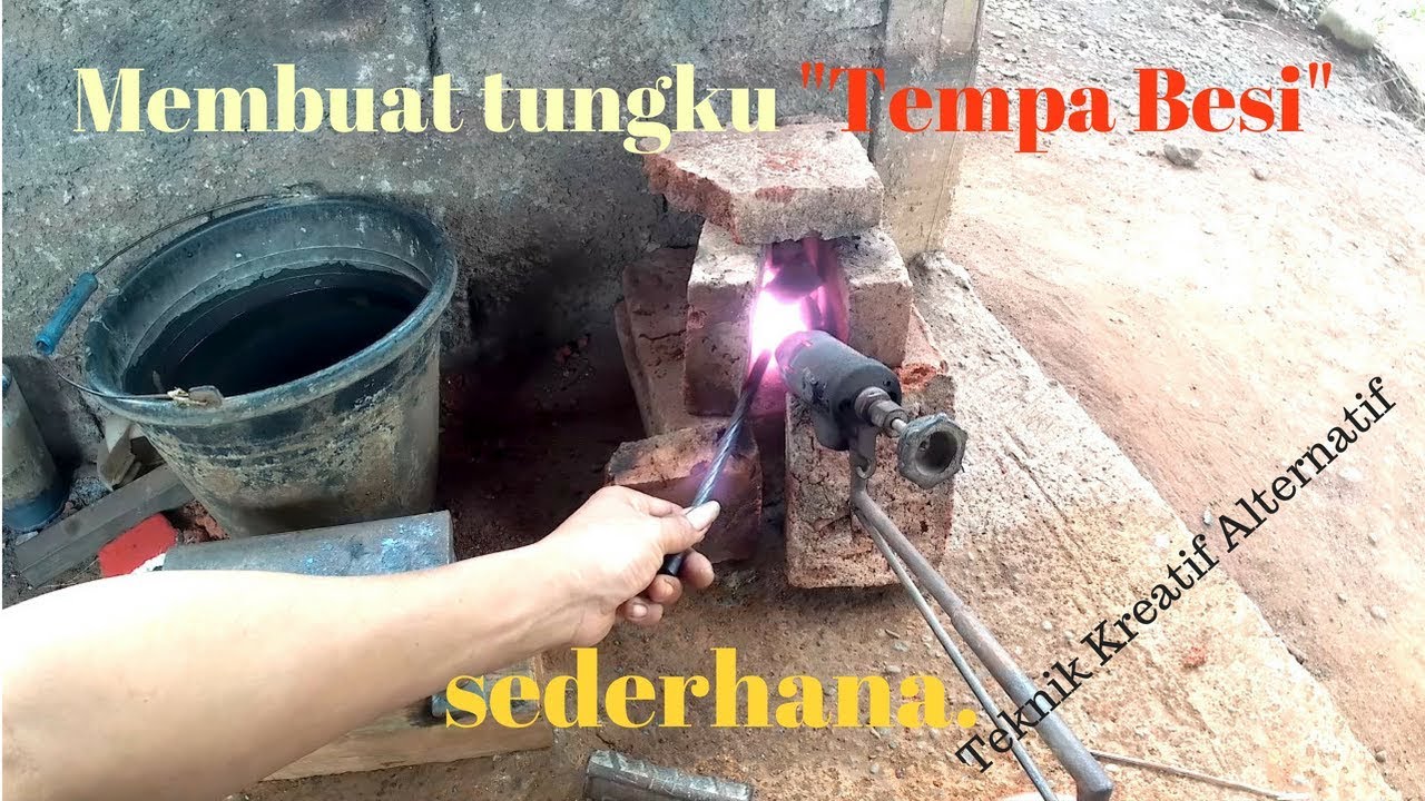 Membuat tungku "Tempa Besi" sederhana. - YouTube