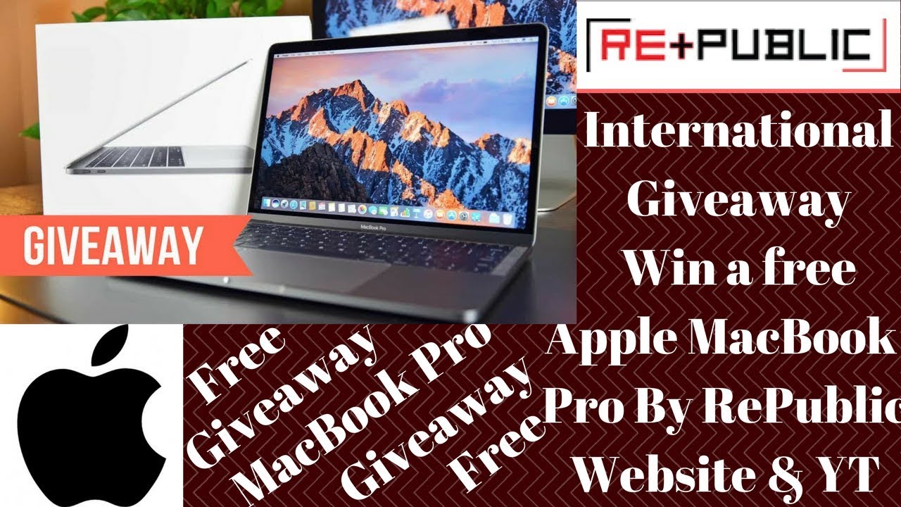 Get a free Apple MacBook Pro International Giveaway 2017 || Giveaway ...